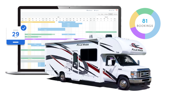 The only RV rental software with built-in insurance